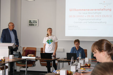 Veranstaltung für neue Beschäftigte