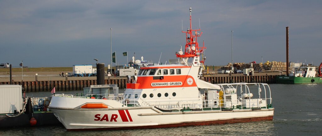 Studierende an Bord eines Seenotrettungskreuzers
